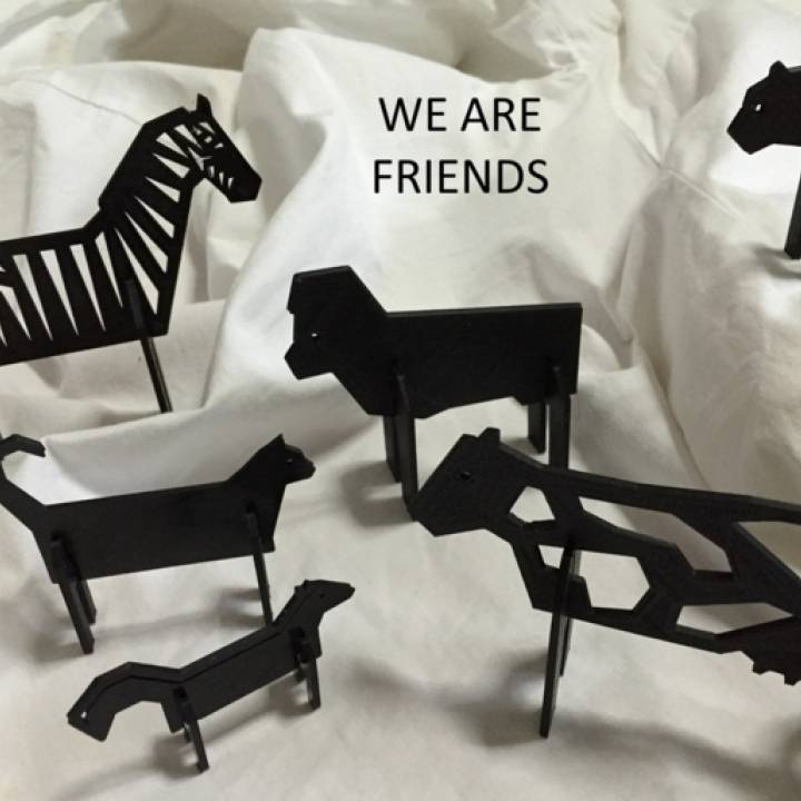 3D Printable Simple Animals 11 - The Black by Da-eun Jun