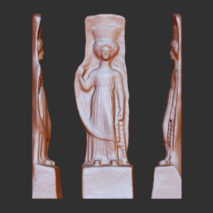 3D Printable Woman (1) at The British Museum, London by Scan The World