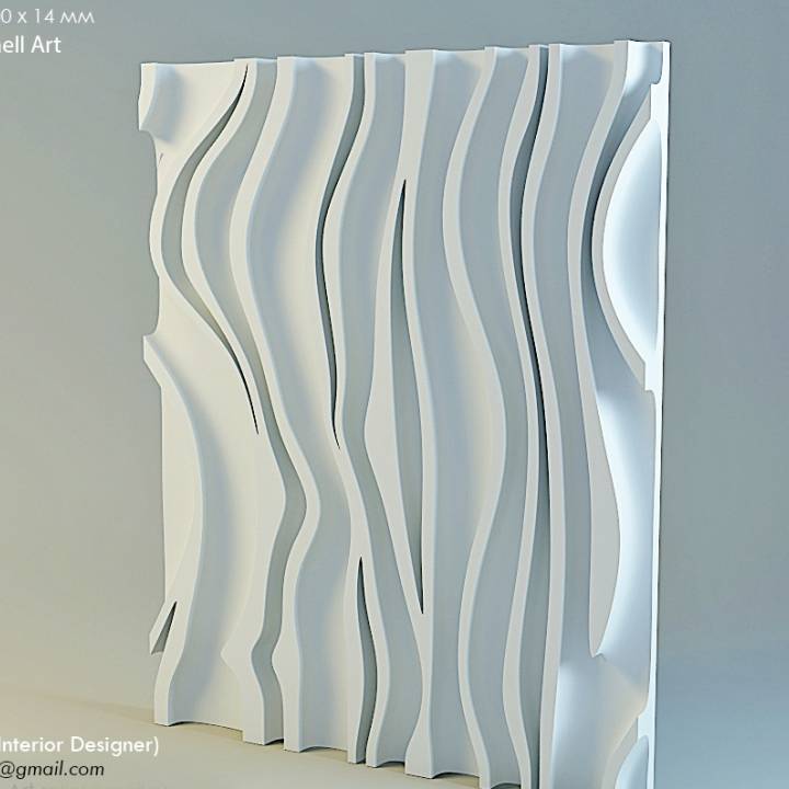 3D Printable Wall Panel Art by sangeeta samanta