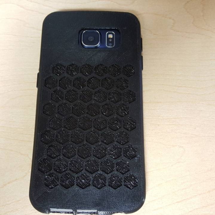3D Printable Samsung Galaxy S6 Hexagon Case by Ben Remer