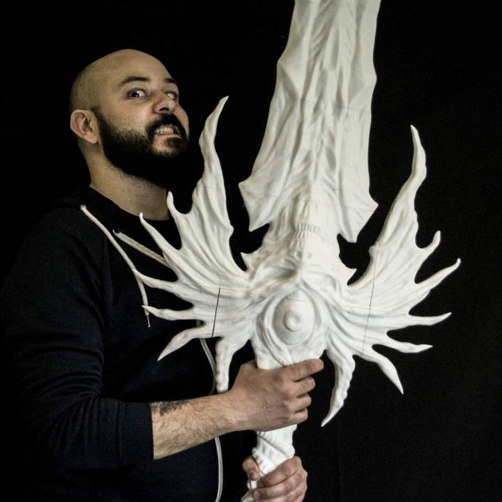 3D Printable Soul Edge Sword by Ricardo Salomao