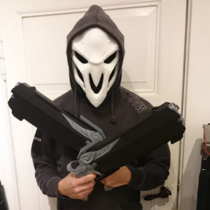 3D Print of Reaper's Hellfire Shotguns - Overwatch by Seamen