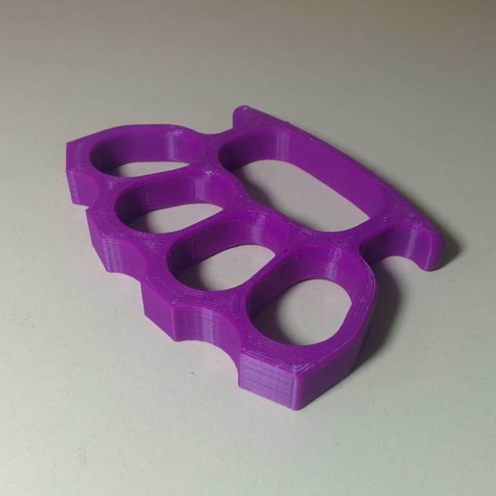 3D Printable Brass knuckles by Ethan Quill