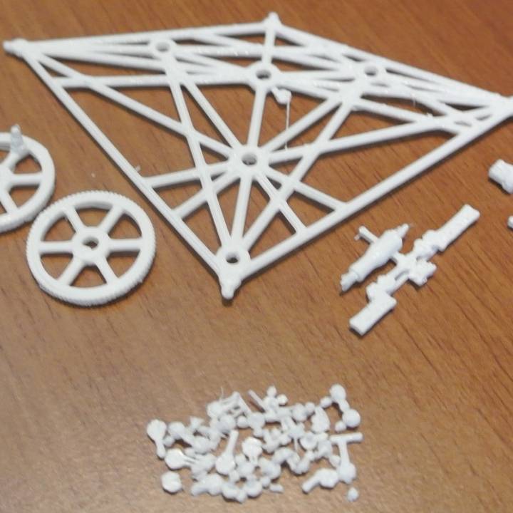 3D Printable Strandbeest fully functional scale model by CARLOS