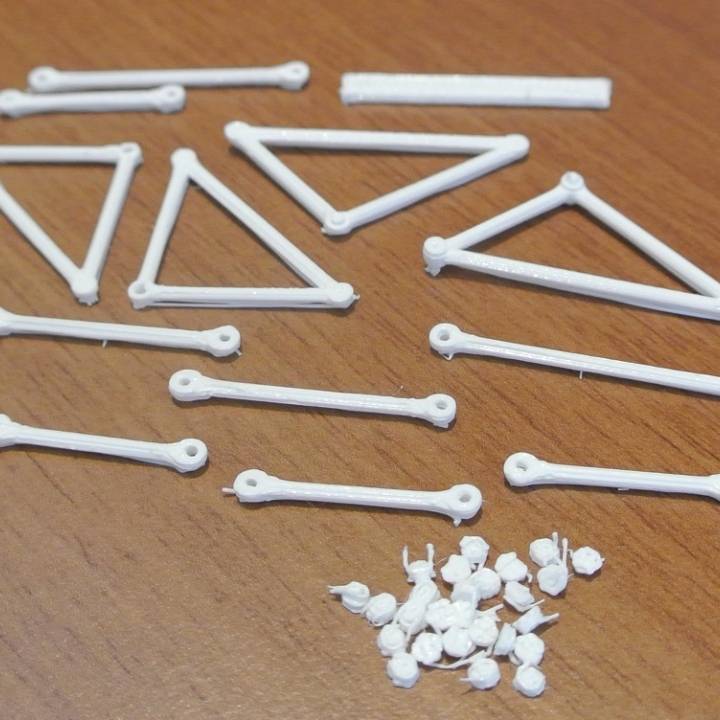 3D Printable Strandbeest fully functional scale model by CARLOS