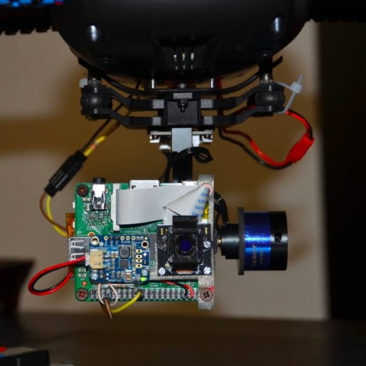 3D Printable RasPi camera for Tarot T2D Gimbal by Carlo Marelli