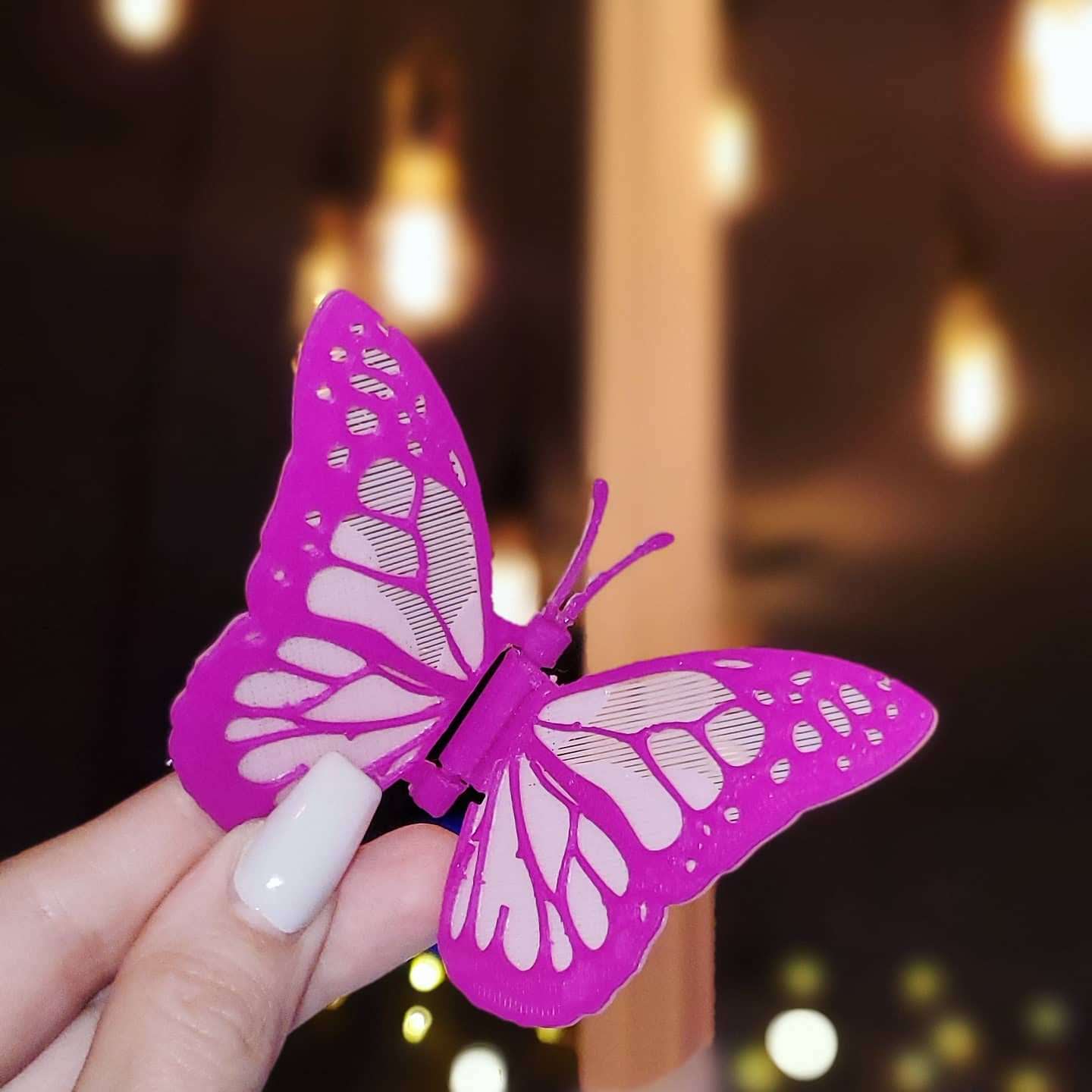 3D Printable Hinged butterfly by mathgrrl