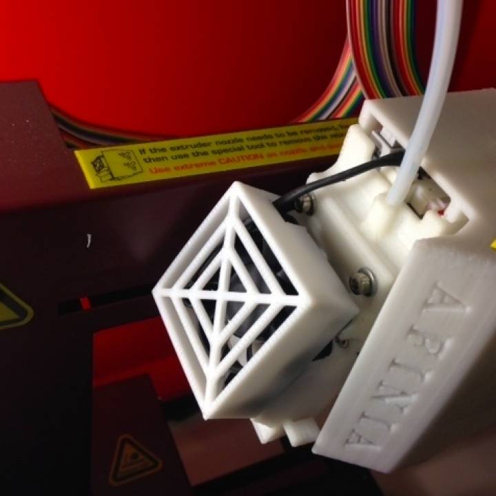 3D Printable Afinia fan grate by mathgrrl