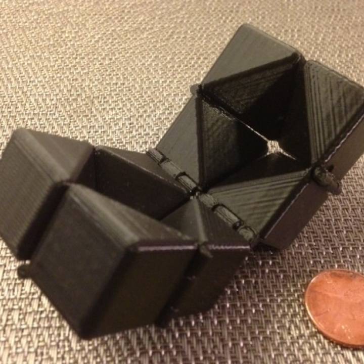 3D Printable Print-In-Place Fidget Cube by mathgrrl