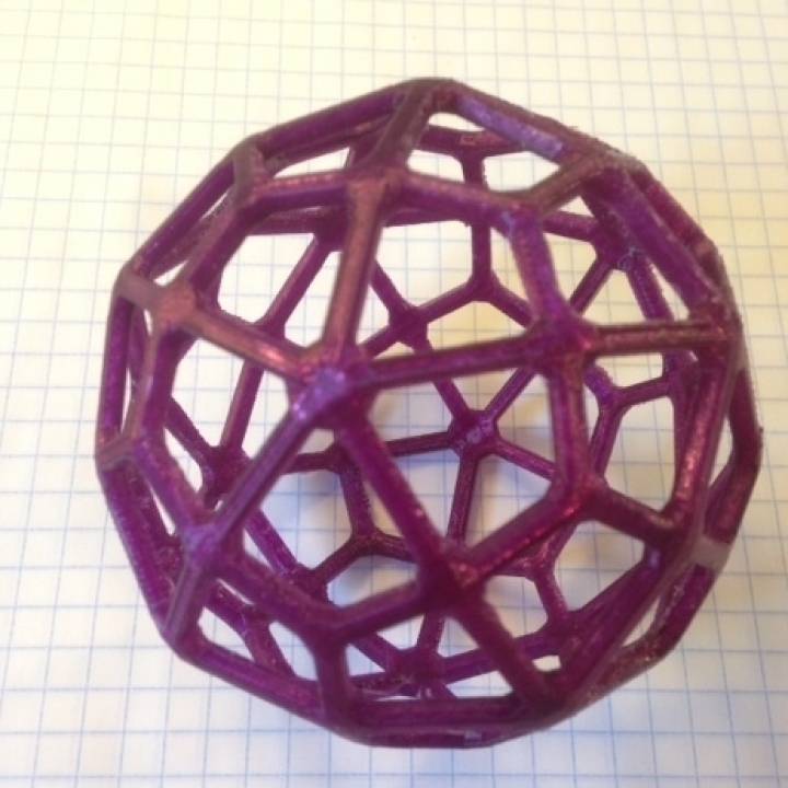 3D Printable Catalan Wireframe Polyhedra by mathgrrl