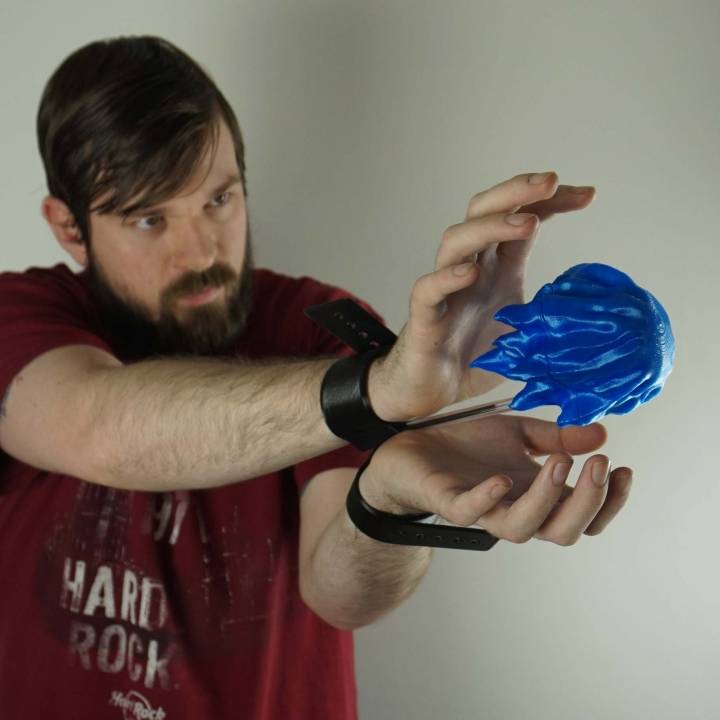 3D Printable Hadouken Fireball - Street Fighter by Kirby Downey