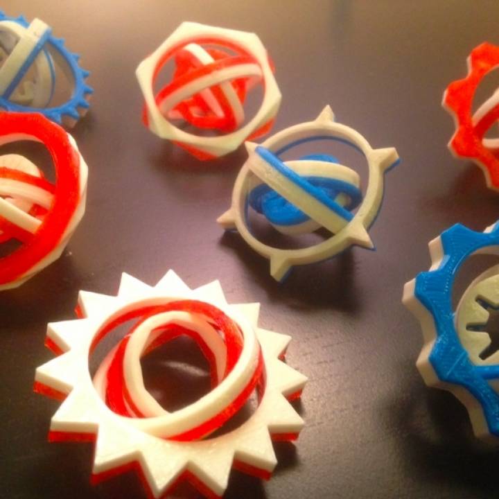 3D Printable Personalizable Math Gyros by mathgrrl