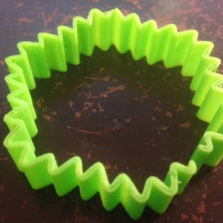 3D Printable Customizable Trig Bracelet by mathgrrl