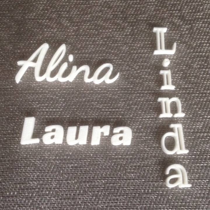 3D Printable Text by mathgrrl