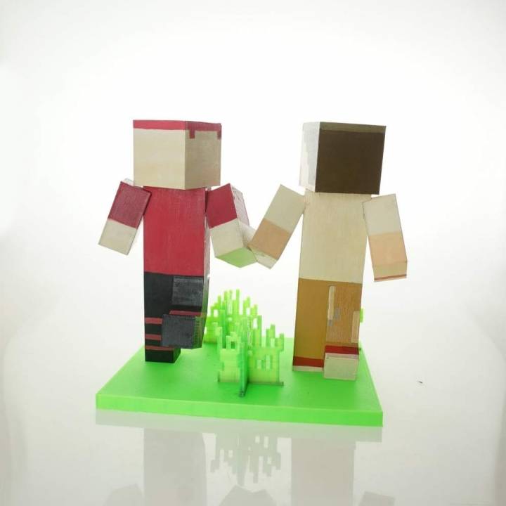 3D Printable Minecraft Diorama by Simone Fontana