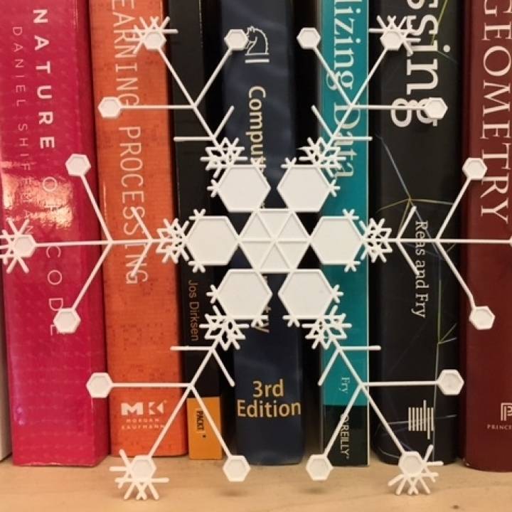 3D Printable The Snowflake Machine by mathgrrl