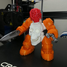 3D Printable SKULLBOT 001 - via 3DKTOYS by 3DKitbash