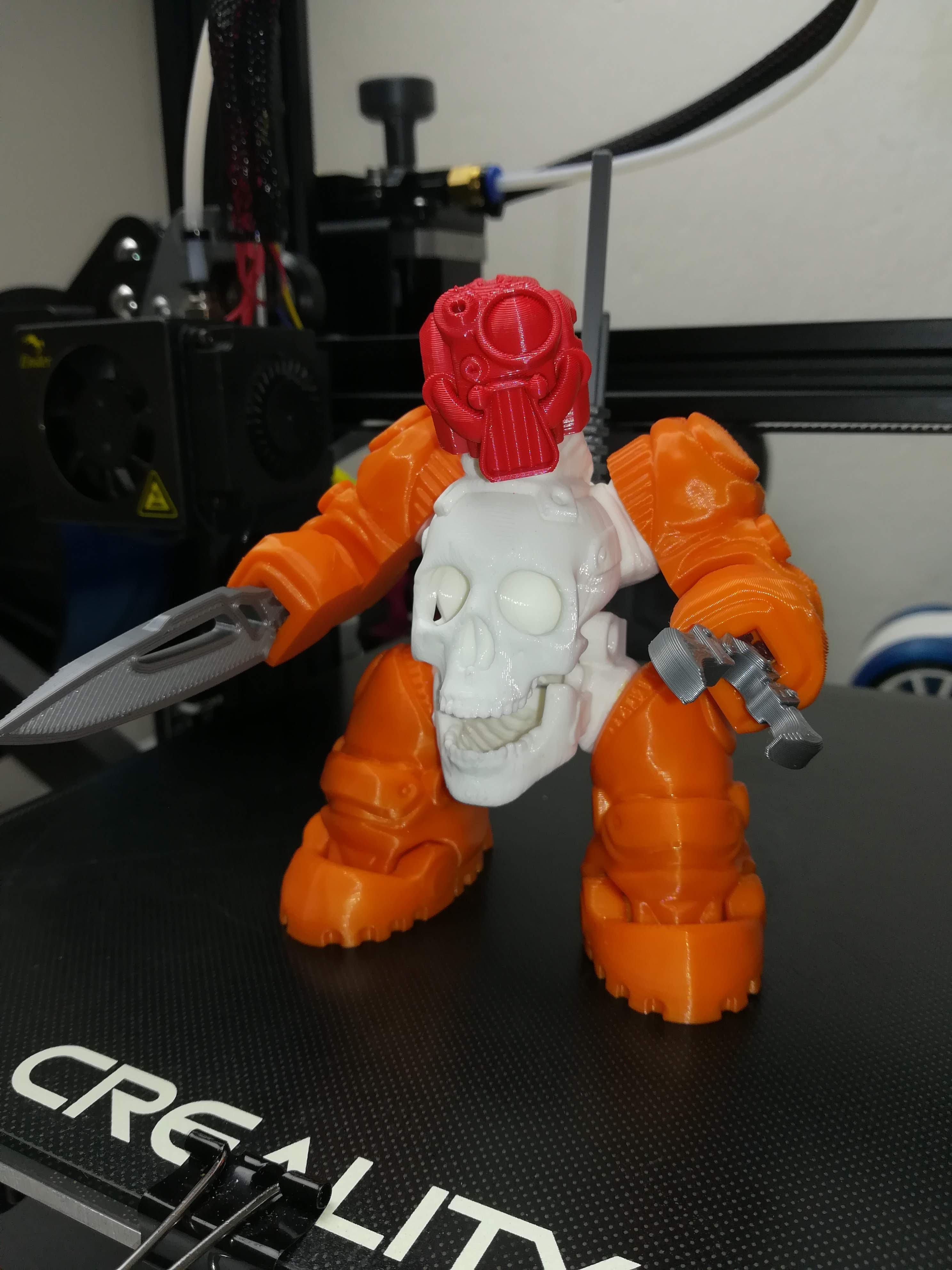 3D Printable SKULLBOT 001 - via 3DKTOYS by 3DKitbash
