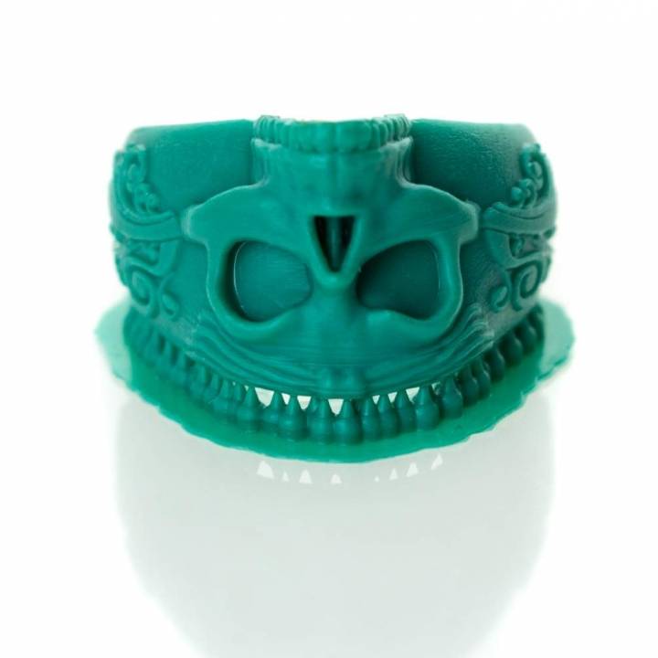 3D Printable Skull Ring by Sajid Diaz