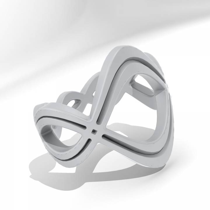 3D Printable Infinity Ring by Lewis Manuel