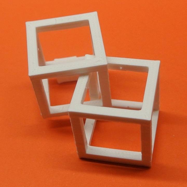 3D Printable Two cubes by Clayton Fair