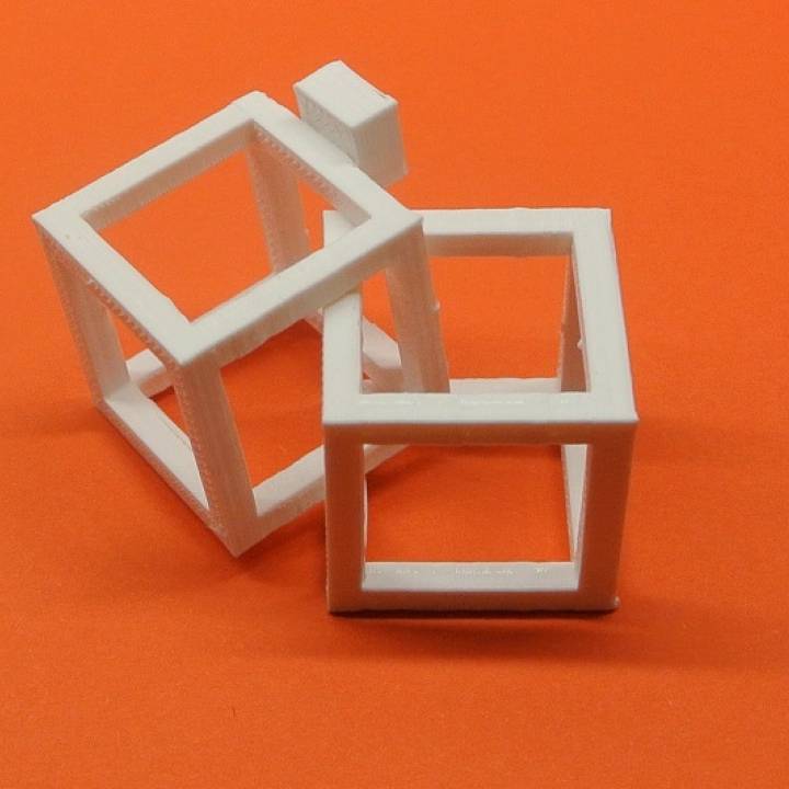 3D Printable Two cubes by Clayton Fair