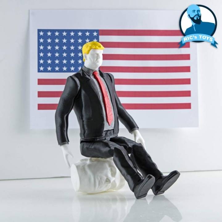 3D Printable DONALD TRUMP ACTION FIGURE! by Ricardo Salomao