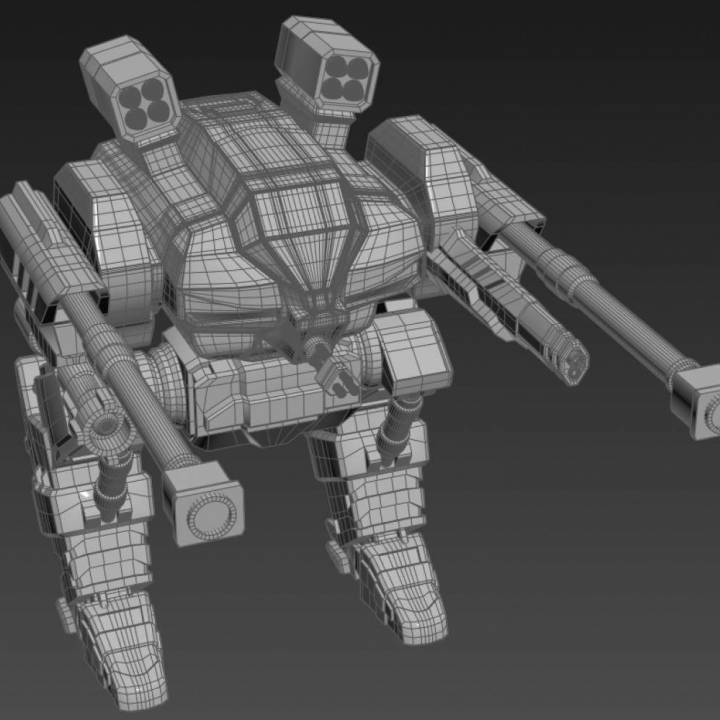 3D Printable The V-86 Gladius Heavy Battle Mech by Dank555