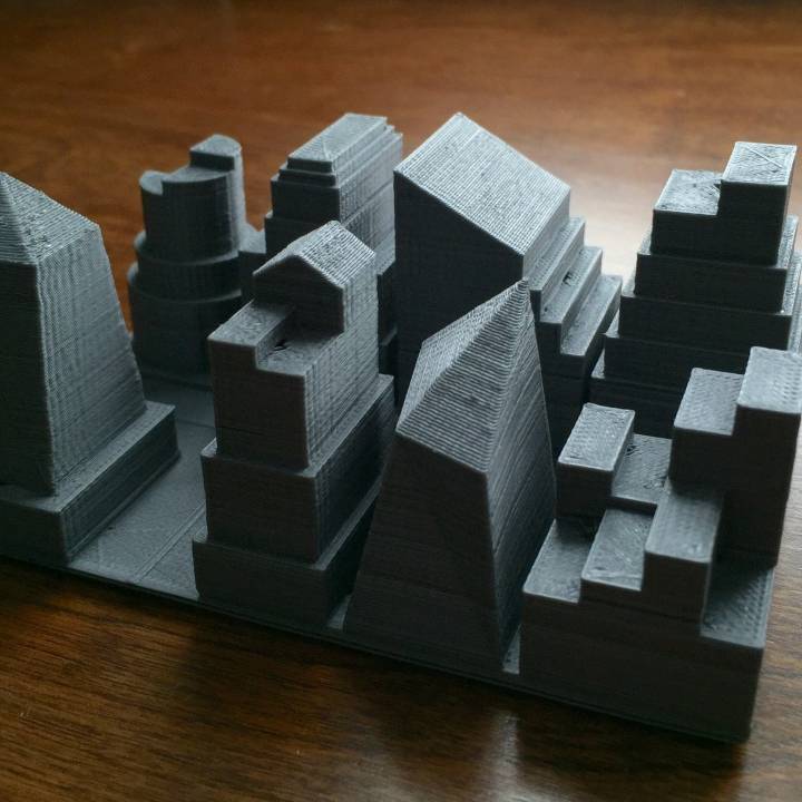 3D Printable City Block by Kyle Strougo