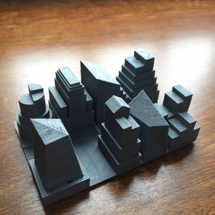 3D Printable City Block by Kyle Strougo