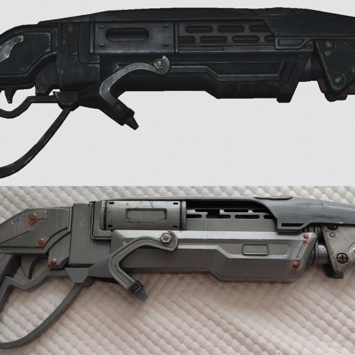 3D Print of Gears Of War - GNASHER by zekebomb