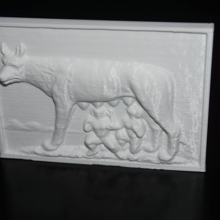 3D Printable Capitoline Wolf Bas-Relief in Deva, Romania by Alban Pllana