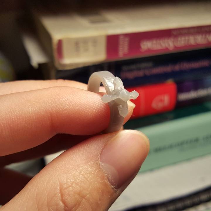 3D Printable Pyramid Ring by NGUYEN Julien