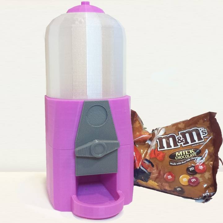 3D Printable Candy Machine by Tanya Wiesner