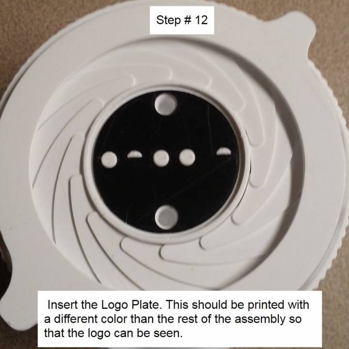 3D Printable Pebble display case with Iris opening. by Matthew Davis