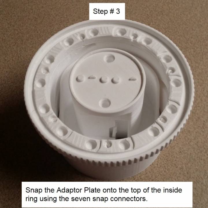 3D Printable Pebble display case with Iris opening. by Matthew Davis