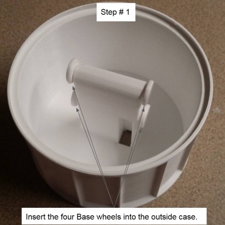 3D Printable Pebble display case with Iris opening. by Matthew Davis