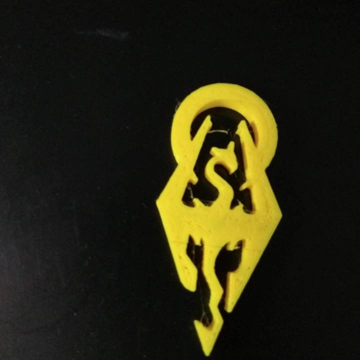 3D Printable Skyrim Keychain by Devin Gentner