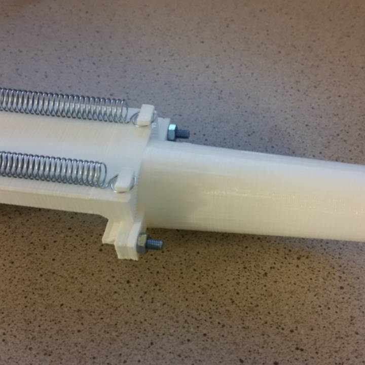 3D Printable Spring Loaded Phone Holder by Garrett Kearney