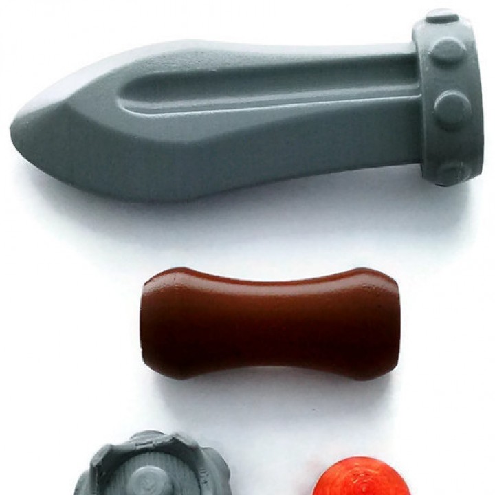 3D Print of Baby Sword Rattle by caseyhendrickson