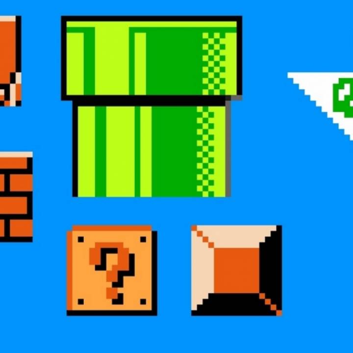 3D Printable Super Mario Bros World 1-1 by Garrett Kearney