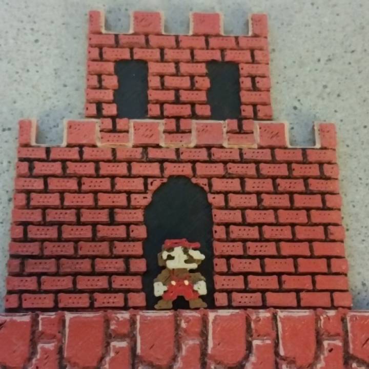 3D Printable Super Mario Bros World 1-1 by Garrett Kearney