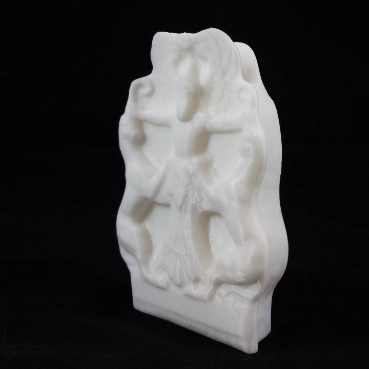 3D Printable Acroterium with a relief depicting Arimaspi holding ...