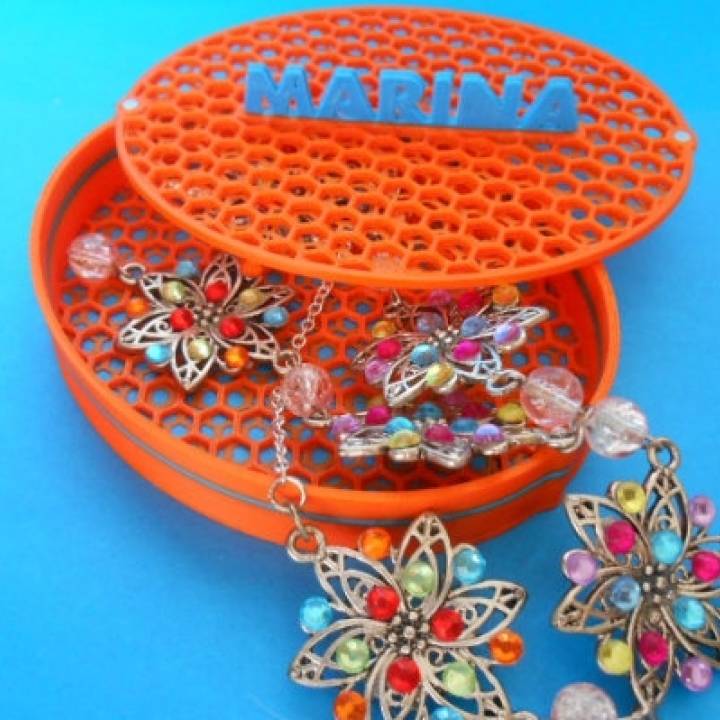 3D Printable Box for jewelry. by Tetiana Bulgakova