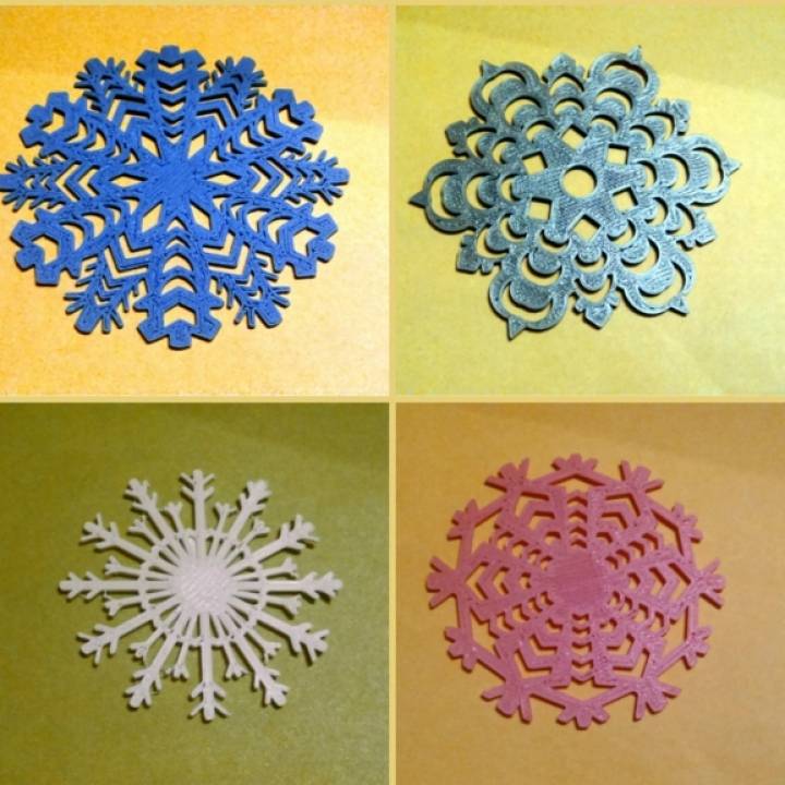 3D Printable Snowflakes. by Tetiana Bulgakova