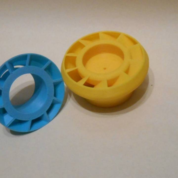 3D Printable Diagonal compressor for UAV (UFO) by Tetiana Bulgakova