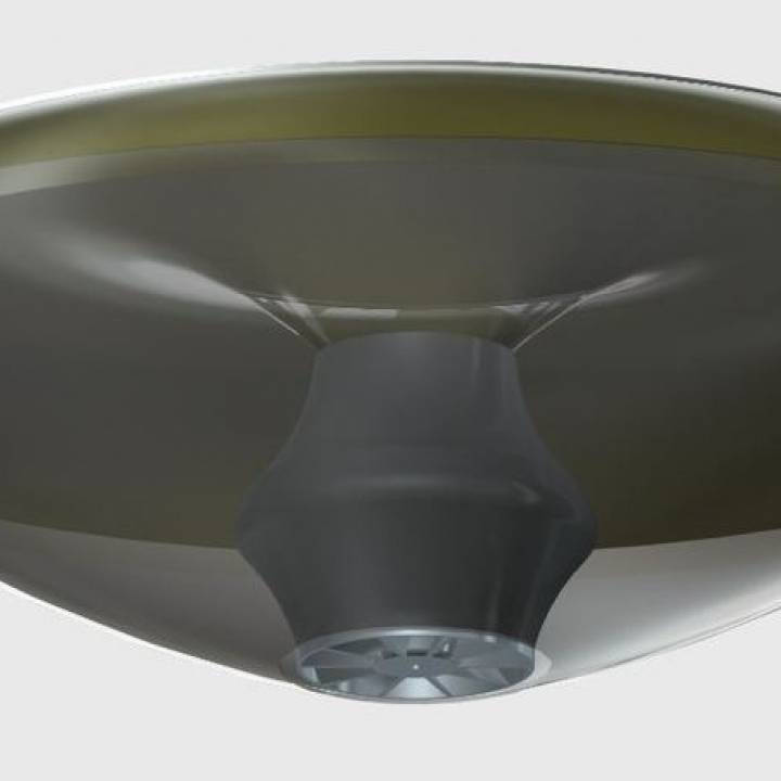 3D Printable Diagonal compressor for UAV (UFO) by Tetiana Bulgakova