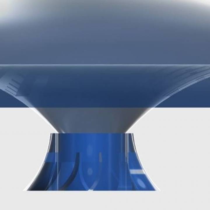 3D Printable Diagonal compressor for UAV (UFO) by Tetiana Bulgakova