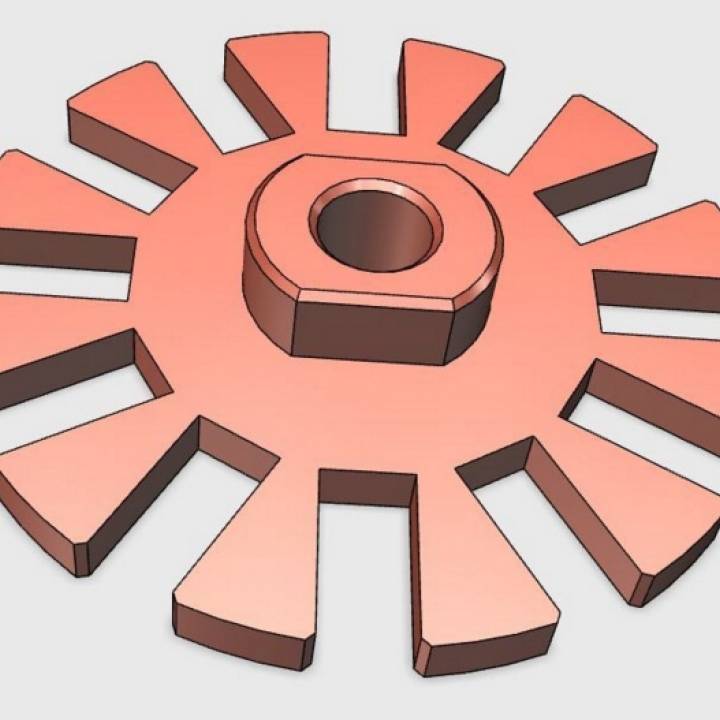 3D Printable Rotor 3-phase electric generator. by Tetiana Bulgakova