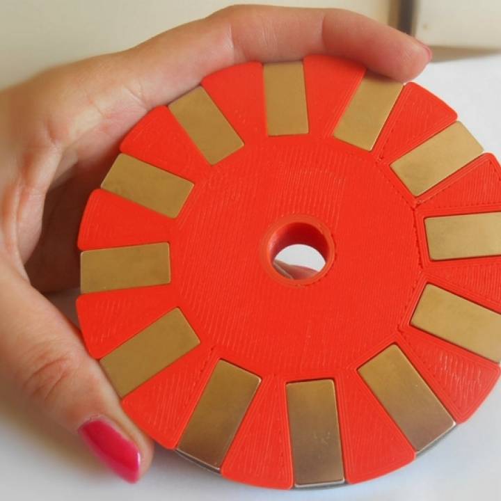 3D Printable Rotor 3-phase electric generator. by Tetiana Bulgakova